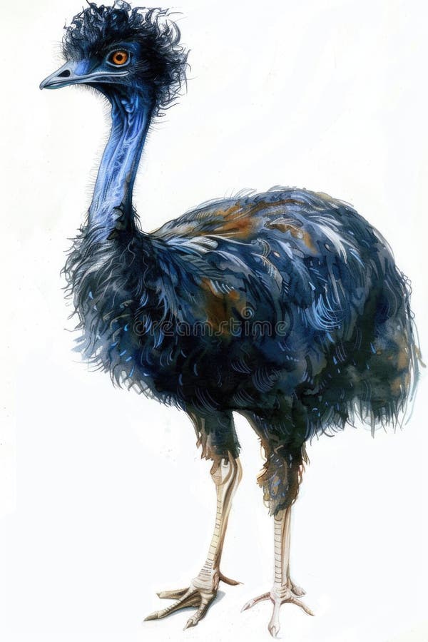 A Bright Blue Bird Perched on a Plain White Surface Stock Photo - Image ...