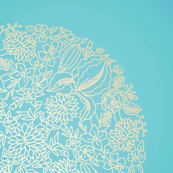 Blue ornamental card stock vector. Illustration of abstract - 30294871