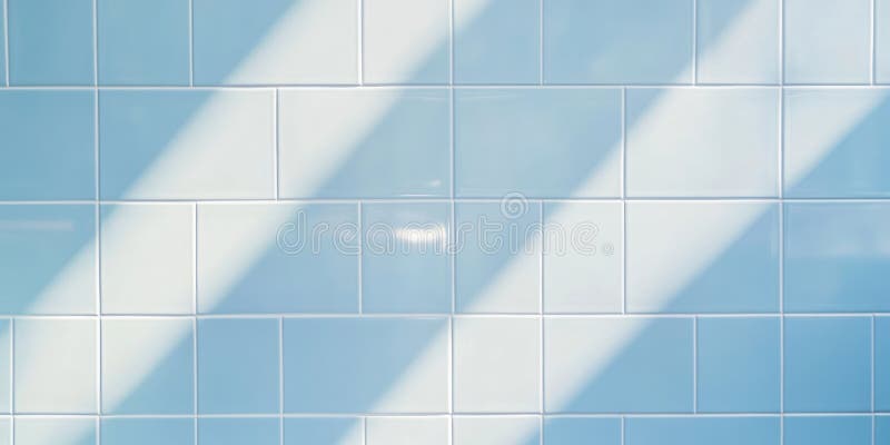 Bright Blue Ceramic Tile Banner with Contrasting Empty Space for Design ...