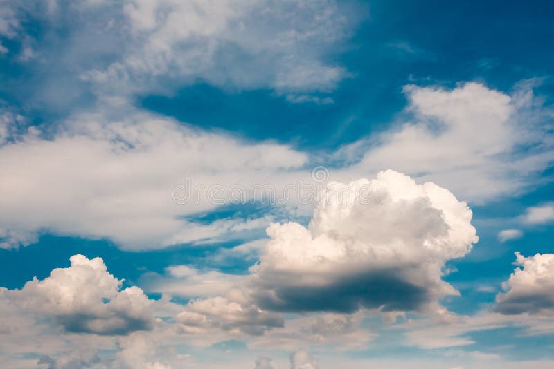 Bright Blue Color Sunset Sky Stock Photo - Image of forecast, good ...