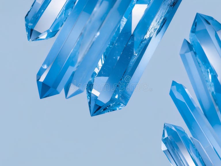 Bright Blue Crystalline Texture for Background and Design Use Stock ...