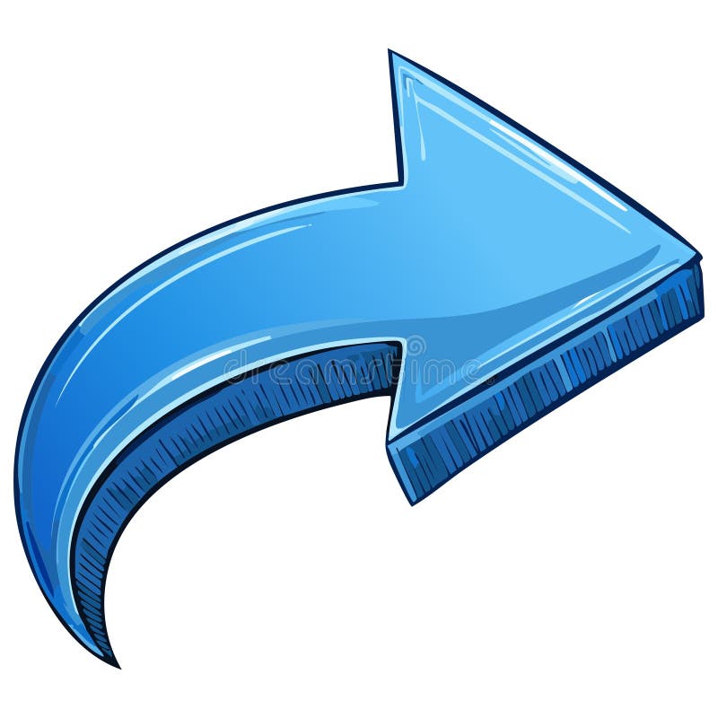 Arrow Pointing Forward Stock Illustrations – 12,813 Arrow Pointing ...