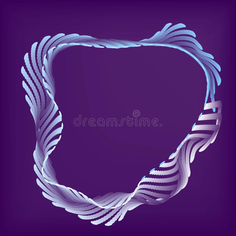 Bright Blue Dot Particles Light Space Data Background. Concept ...