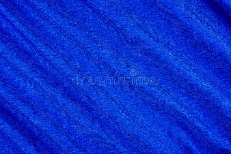 Bright Blue Fabric Texture with Folds. Stock Photo - Image of clothing ...