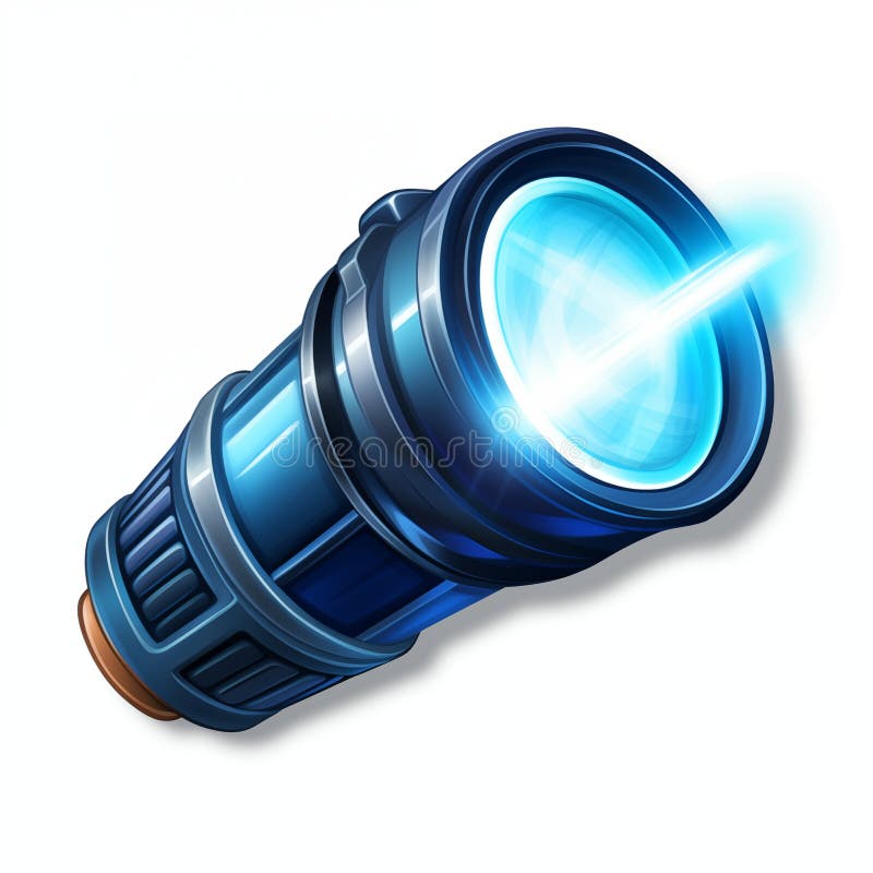 Sturdy Flashlight Emits Stock Illustrations – 1 Sturdy Flashlight Emits ...