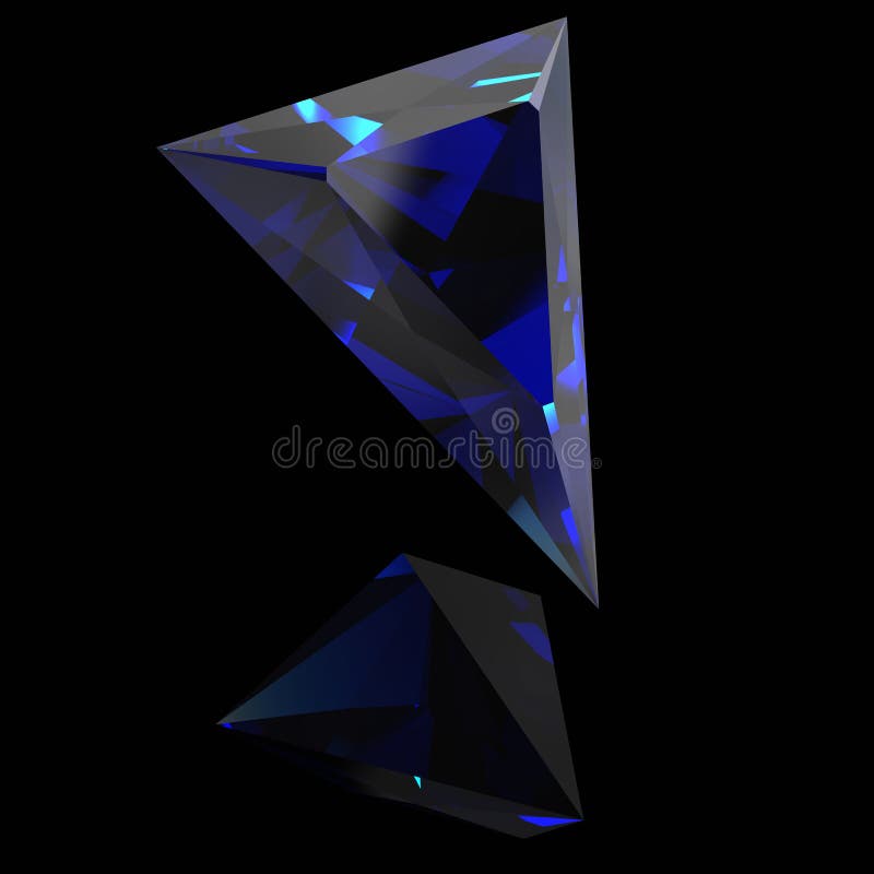 Bright blue gem stock illustration. Illustration of object - 57707009