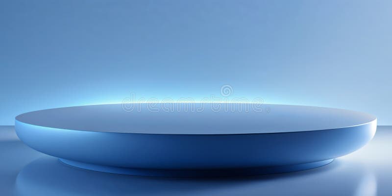 Bright Blue Gradient Lighting on Smooth Surface Stock Image - Image of ...