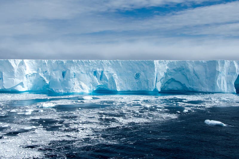 Bright Blue Iceberg in Antarctica Stock Image - Image of white ...