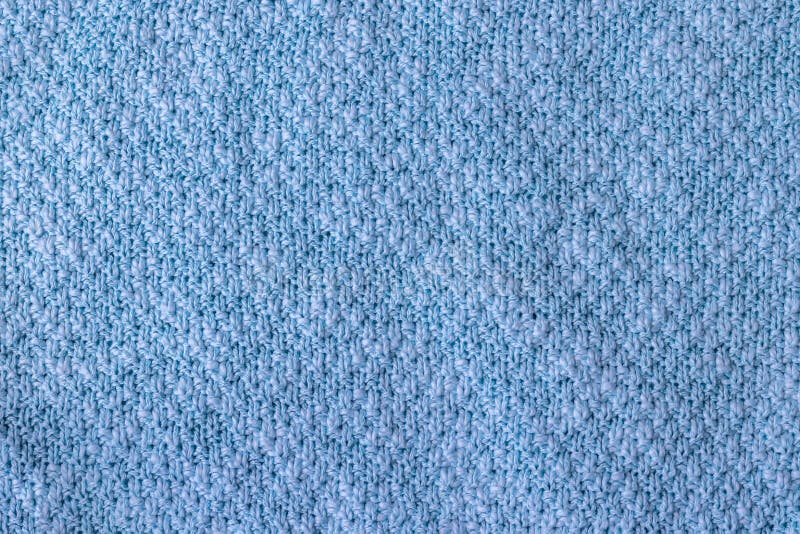 Bright Blue Knitted Fabric Texture. Rough Sweater Background Stock ...
