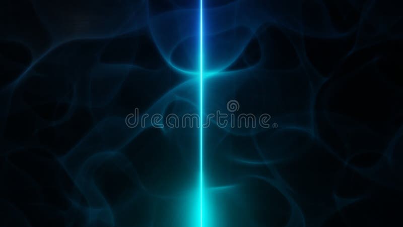 Bright Blue Laser Passing through Smoke.3d Render Illustration Stock ...