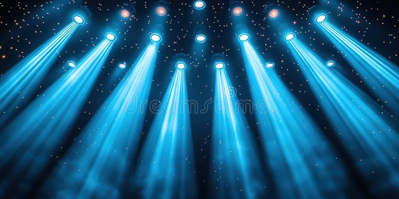 Bright Blue Light Beams Illuminate a Dark Sky during an Energetic ...