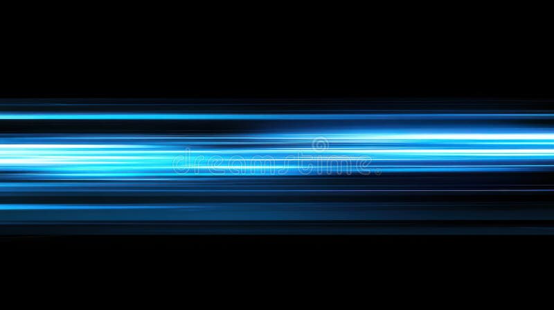 Bright Blue Light Streaks Create a Dynamic Sensation in a Dark ...