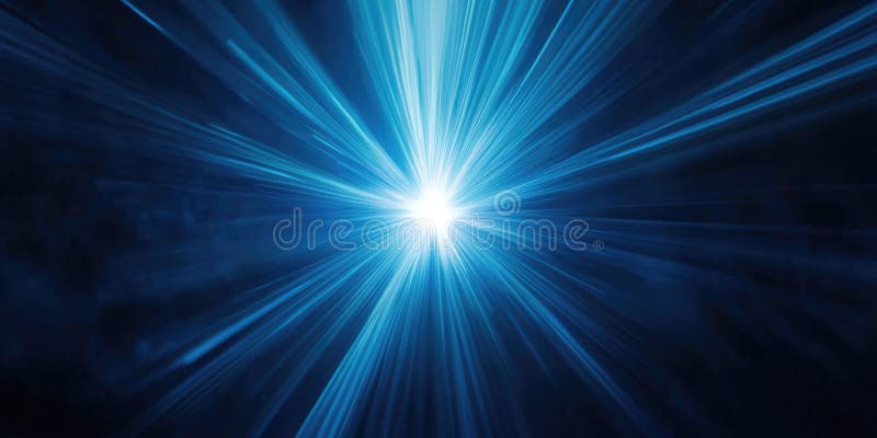 Bright Blue Light with a White Dot in the Middle Stock Photo - Image of ...