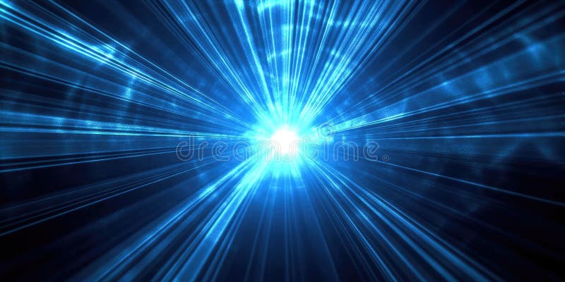 Bright Blue Light with a White Dot in the Middle Stock Image - Image of ...