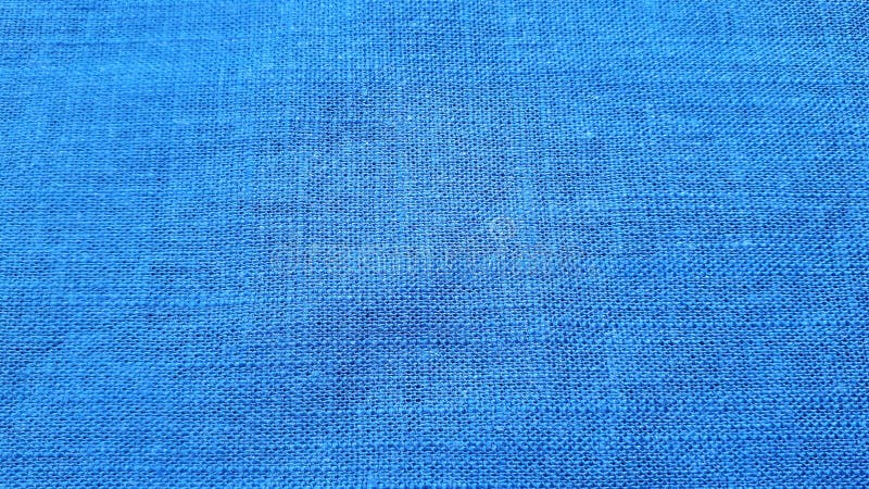 Bright Blue Linen Fabric with Plain Weave. Cotton, Linen. the Texture ...