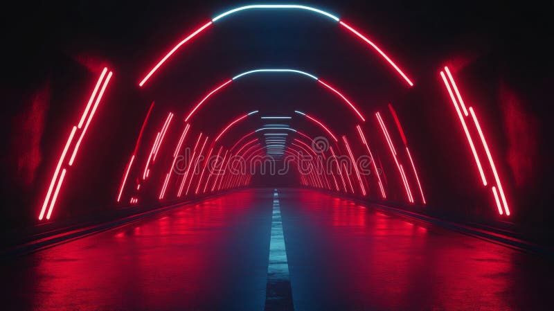 Bright Blue Lines Define a Futuristic Light Speed Effect that ...