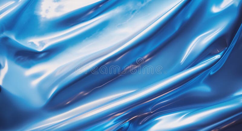 Bright Blue Metallic Texture Creates a Sleek and Modern Background for ...