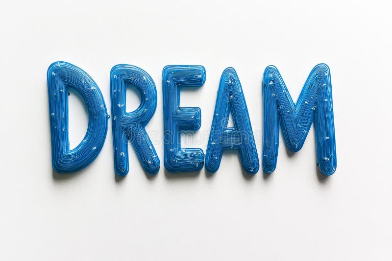 Colorful Neon Letters Spell Dream in a Vibrant Display that Inspires ...