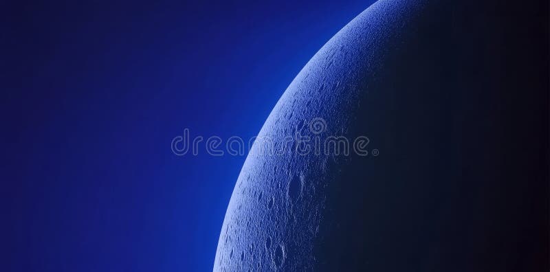 A Bright Blue Orb Rises from Dark Curves, Evoking a Sense of Cosmic ...