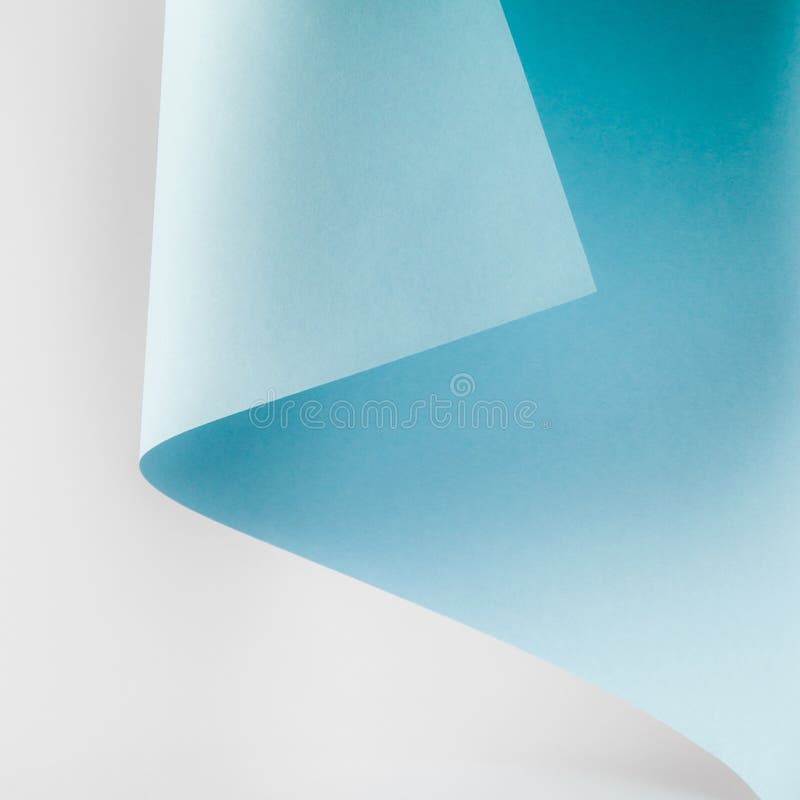 Bright Blue Paper Sheet on Grey Background Stock Image - Image of ...