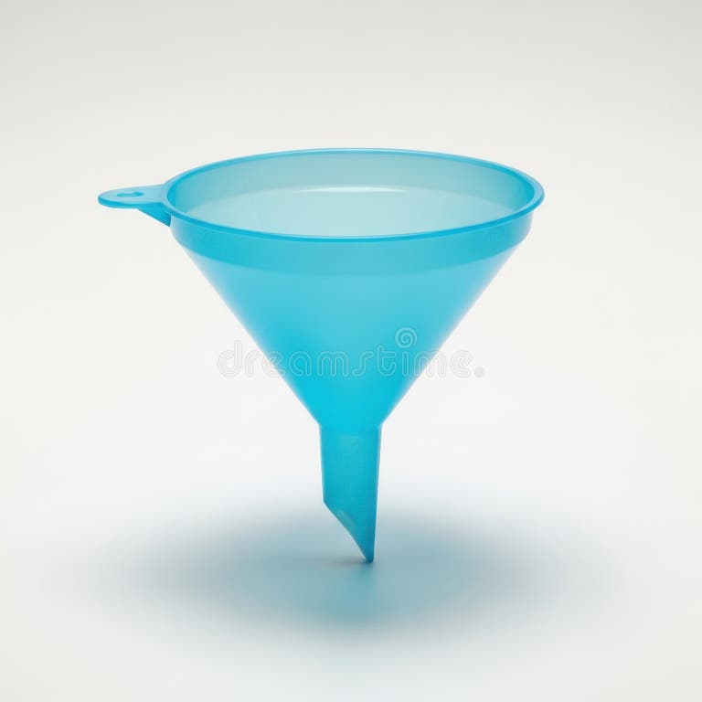 Bright Blue Plastic Funnel for Kitchen and Home Use with Hanging Loop ...