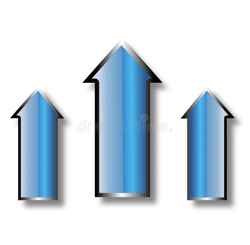 Bright blue pointers stock illustration. Illustration of finishing ...