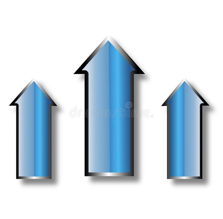 Bright blue pointers stock illustration. Illustration of finishing ...