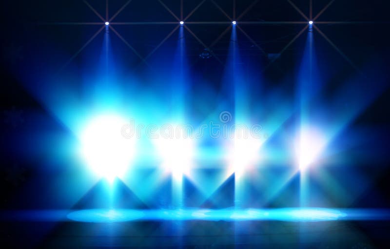 Bright blue rays of light stock illustration. Illustration of shiny ...