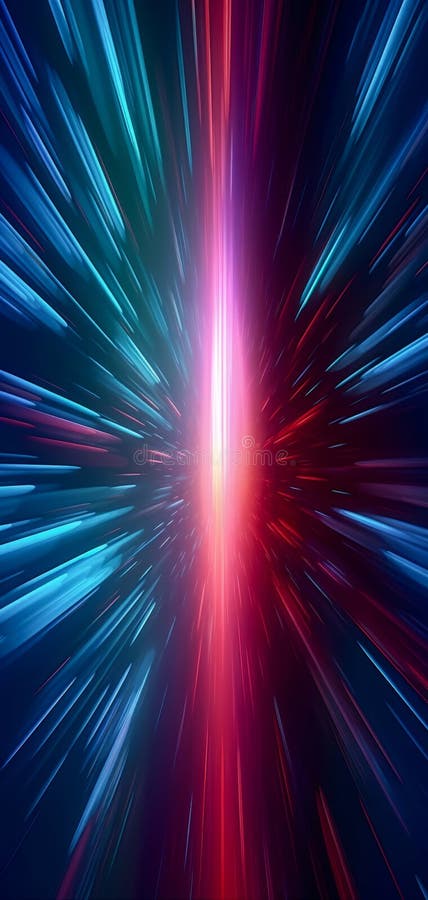 Bright Blue and Red Background with Line Patterns. Generative AI. Stock ...