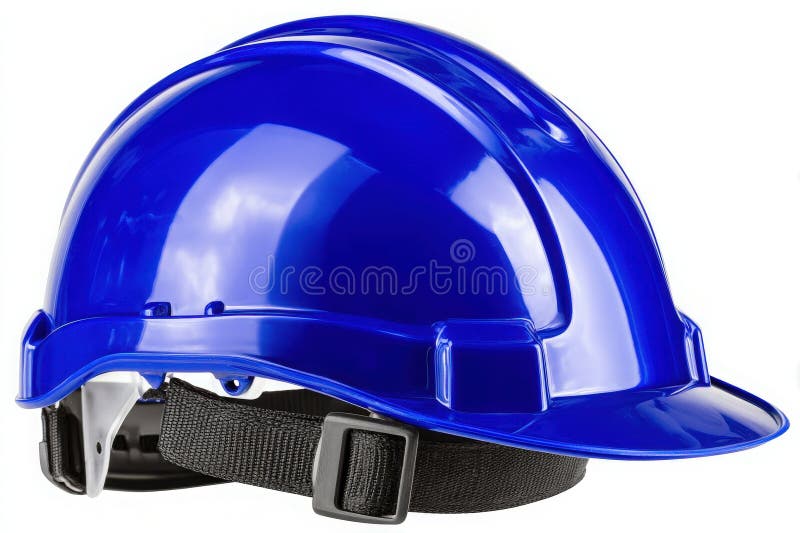 Bright Blue Safety Helmet Designed for Construction and Industrial Use ...
