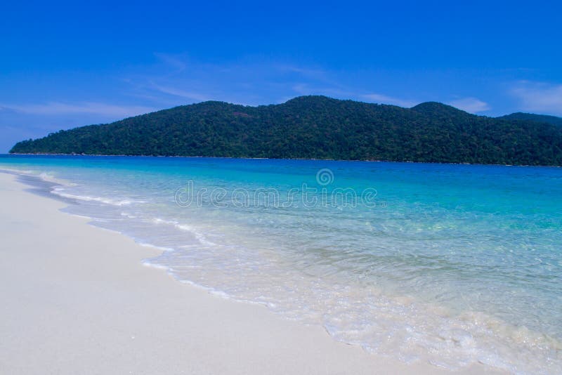 Bright blue sea stock photo. Image of beach, coast, coastline - 174263444