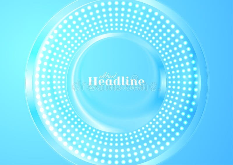 Bright Blue Shiny Sparkling Dots Abstract Background Stock Vector ...