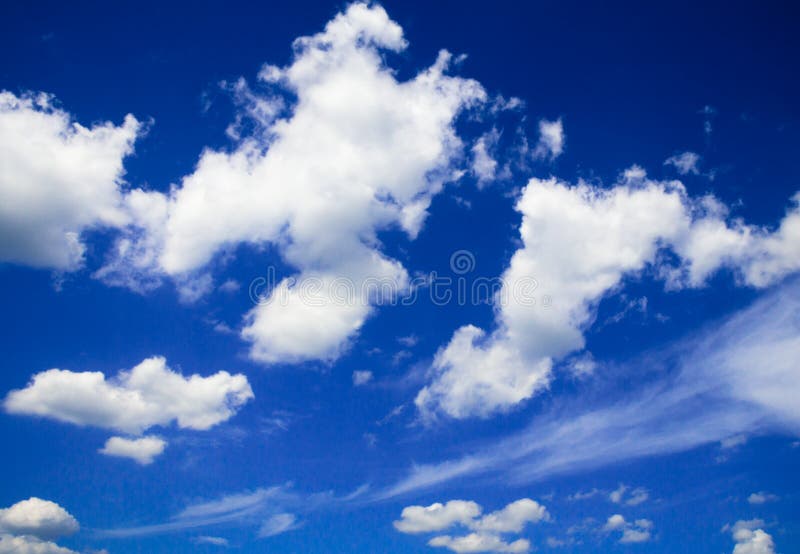 Bright Blue Sky As a Background Stock Image - Image of bright, backdrop ...