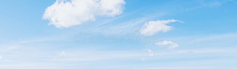 Bright Blue Sky with Clouds, Nature and Environment Stock Image - Image ...