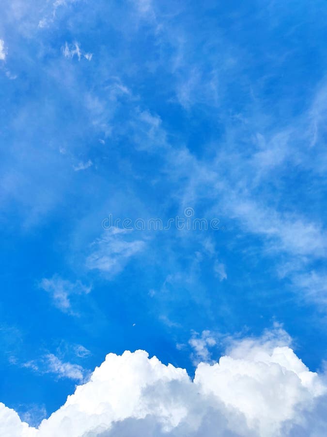 Bright Blue Sky Hard Clouds Stock Photo - Image of hard, clouds: 245092014