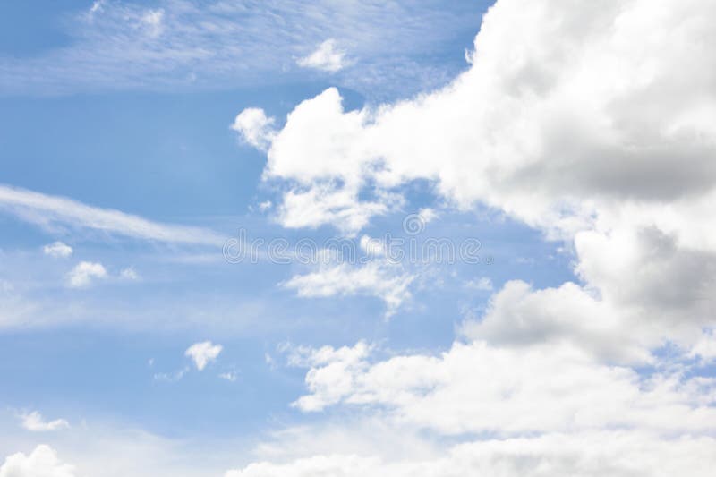 Bright Blue Sky with Heavy Cloud Structure Stock Image - Image of ...