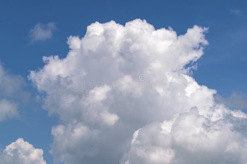 Bright Clear Sky with Huge Clouds Stock Image - Image of sunshine ...