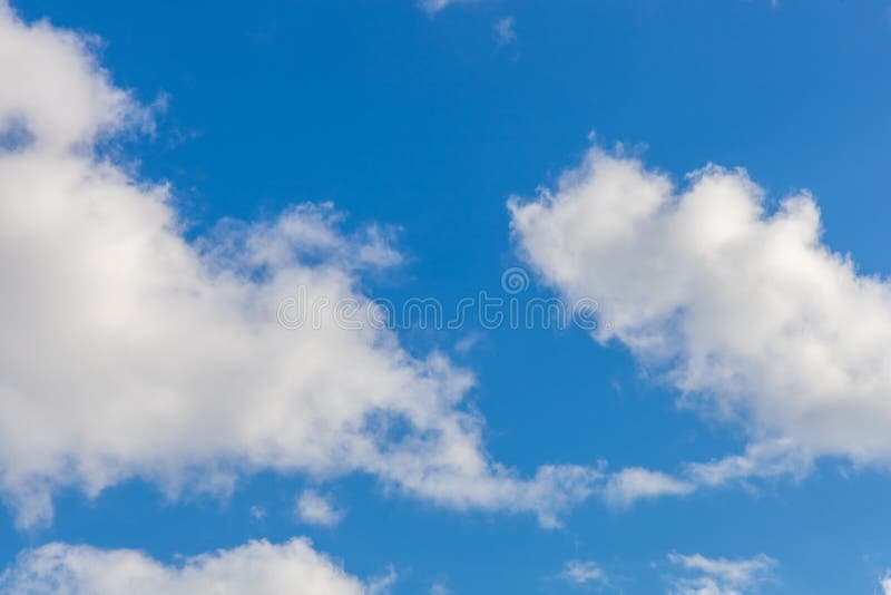 Bright Blue Sky with Light Clouds. Calm Texture or Background Stock ...
