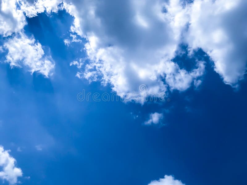 The Bright Blue Sky, White Clouds. Stock Photo - Image of application ...