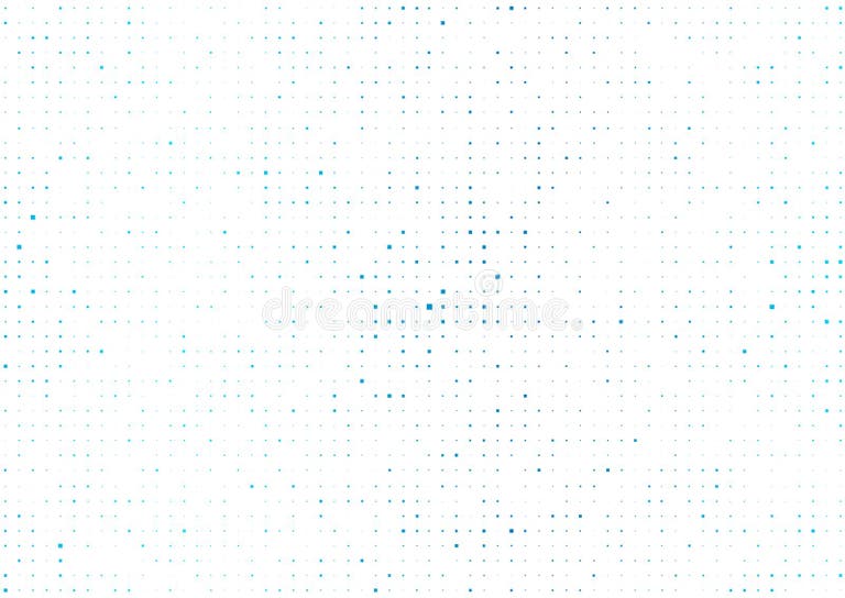 Bright Blue Small Square Dots Abstract Background Stock Vector ...