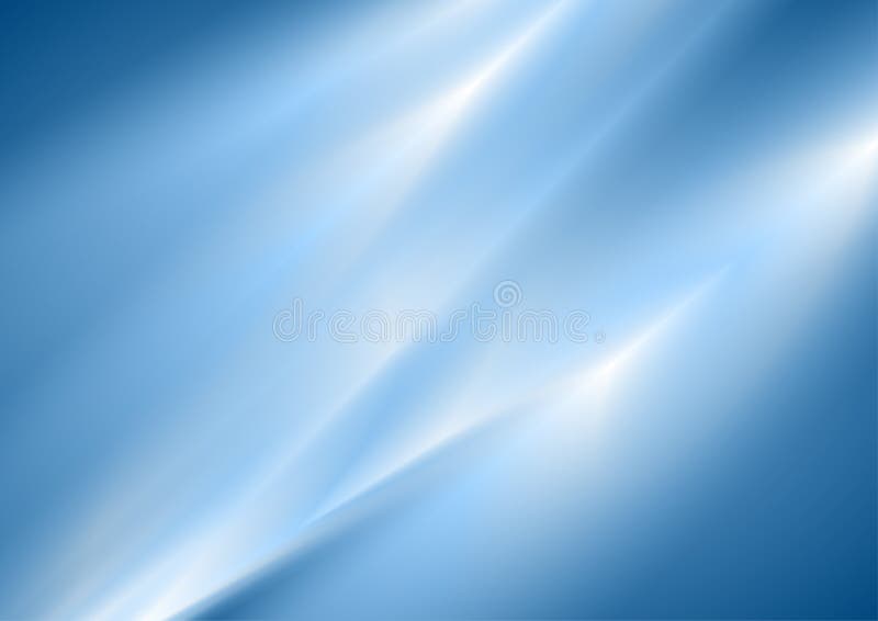 Bright Blue Smooth Stripes Abstract Tech Background Stock Vector ...