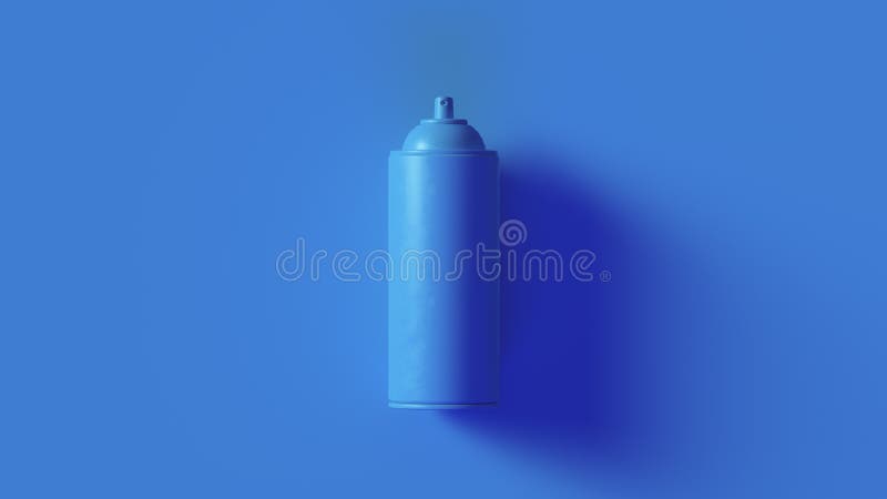 Bright Blue Spray Can stock illustration. Illustration of colour ...