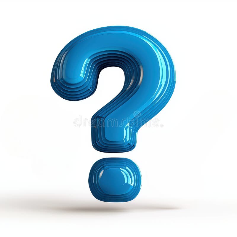 Bright Blue Stylized Question Mark Stock Illustrations – 19 Bright Blue ...
