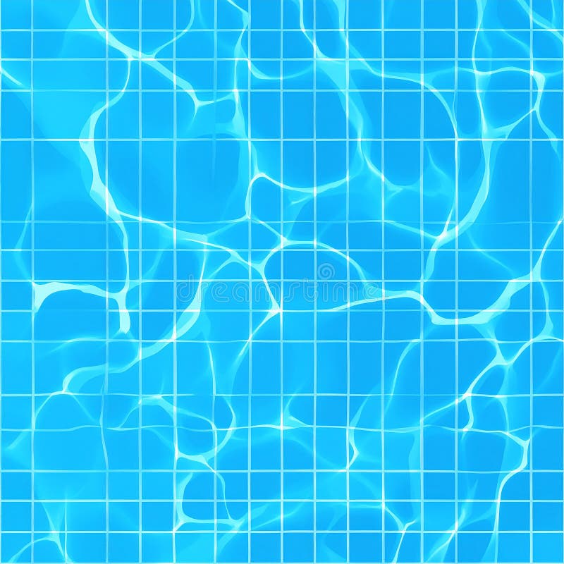 Swimming Pool Bottom Caustics Ripple and Flow with Waves Background ...