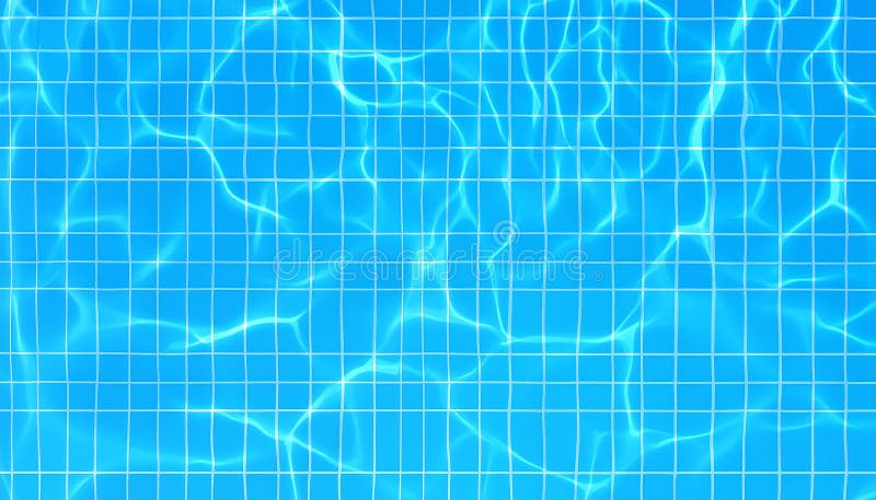 Swimming Pool Bottom Caustics Ripple and Flow with Waves Background ...