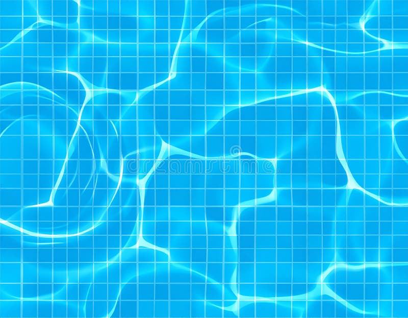 Swimming Pool Bottom Caustics Ripple and Flow with Waves Background ...