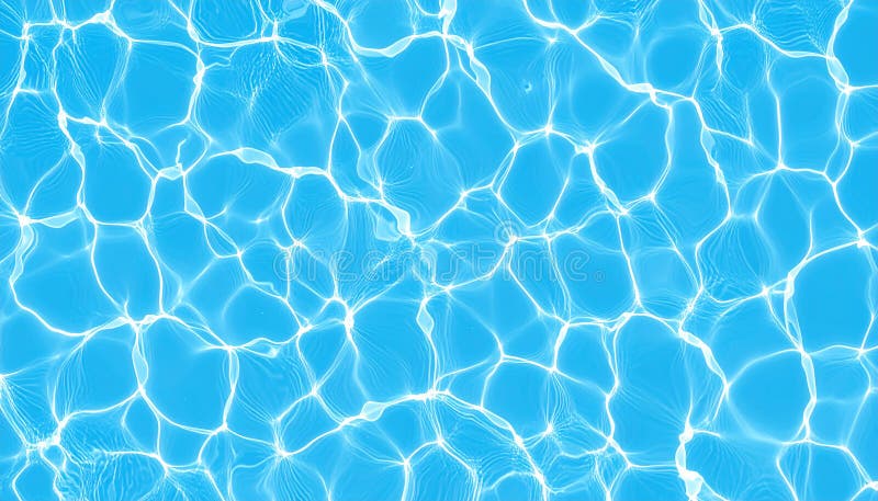Swimming Pool Bottom Caustics Ripple and Flow with Waves Background ...
