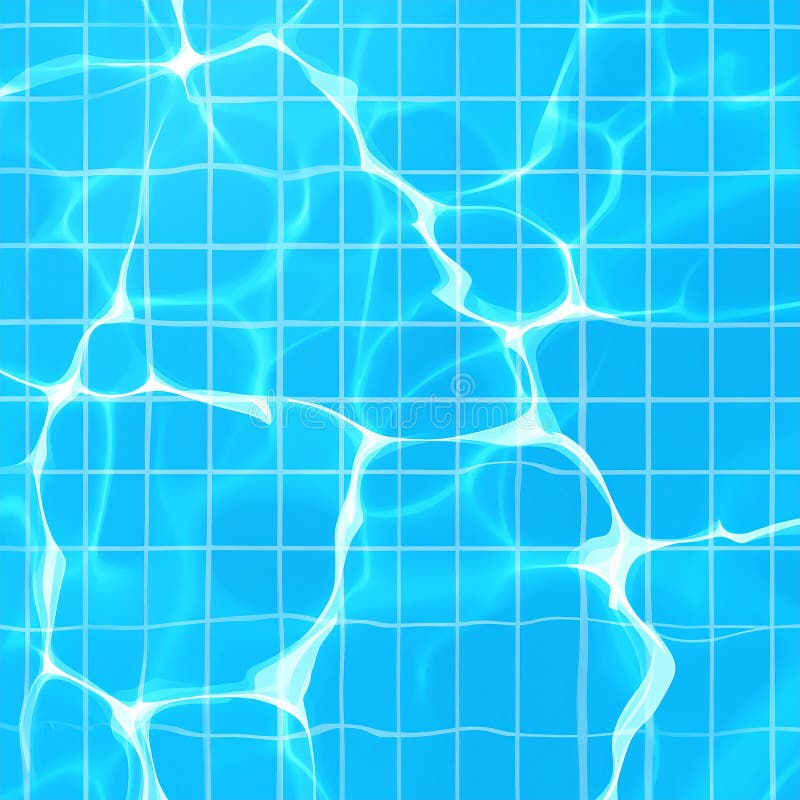 Swimming Pool Bottom Caustics Ripple and Flow with Waves Background ...