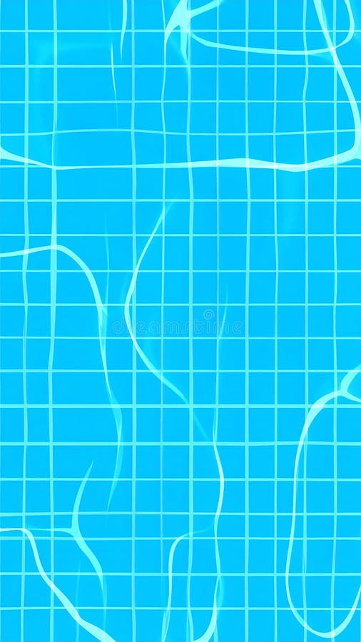 Swimming Pool Bottom Caustics Ripple and Flow with Waves Background ...