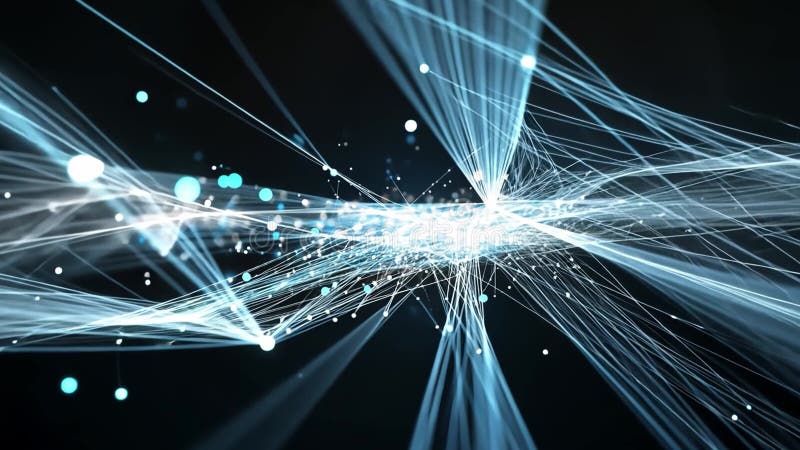 Abstract Light Trails Create Dynamic Patterns in 4K Rendered Visual ...